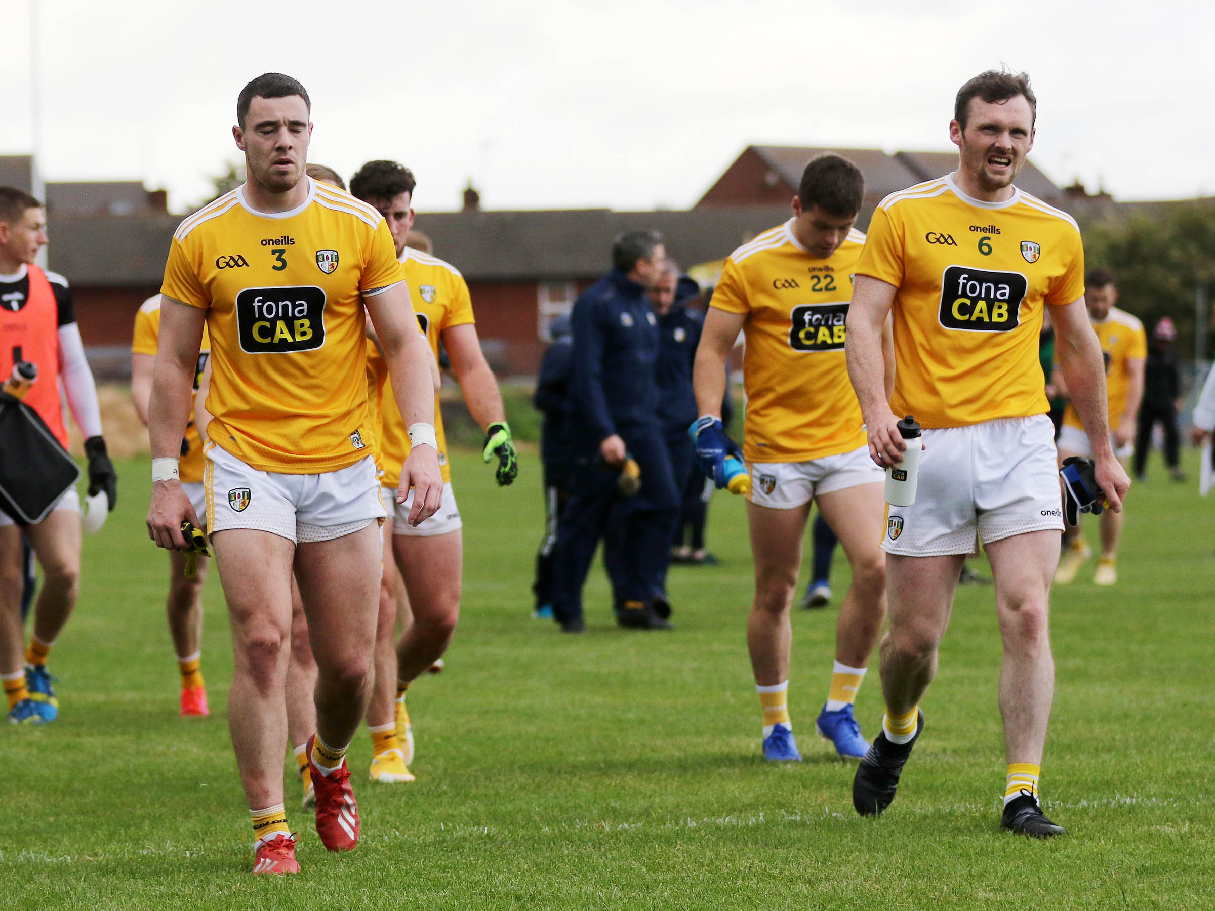 Antrim defender James Laverty speaks to the Saffron Gael in the lead up ...