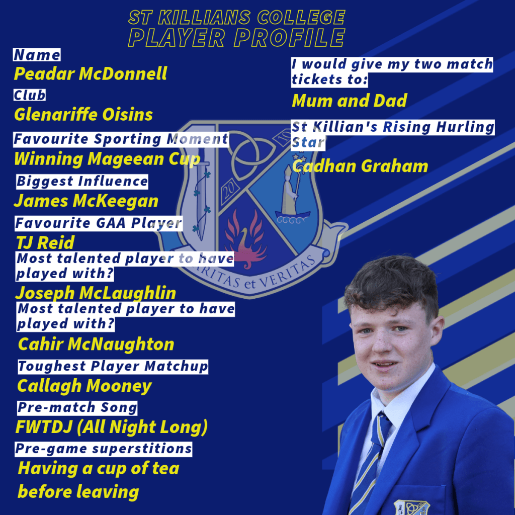 St Killian’s Player Profiles | The Saffron Gael