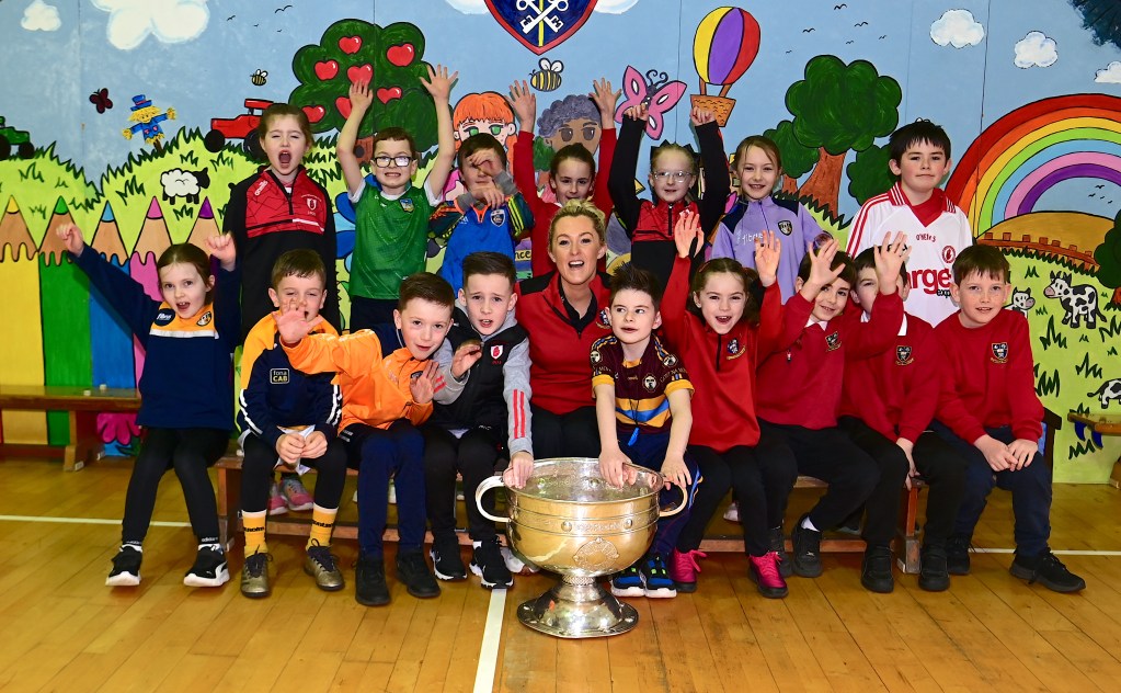 Sam visited Ballymacward PS | The Saffron Gael